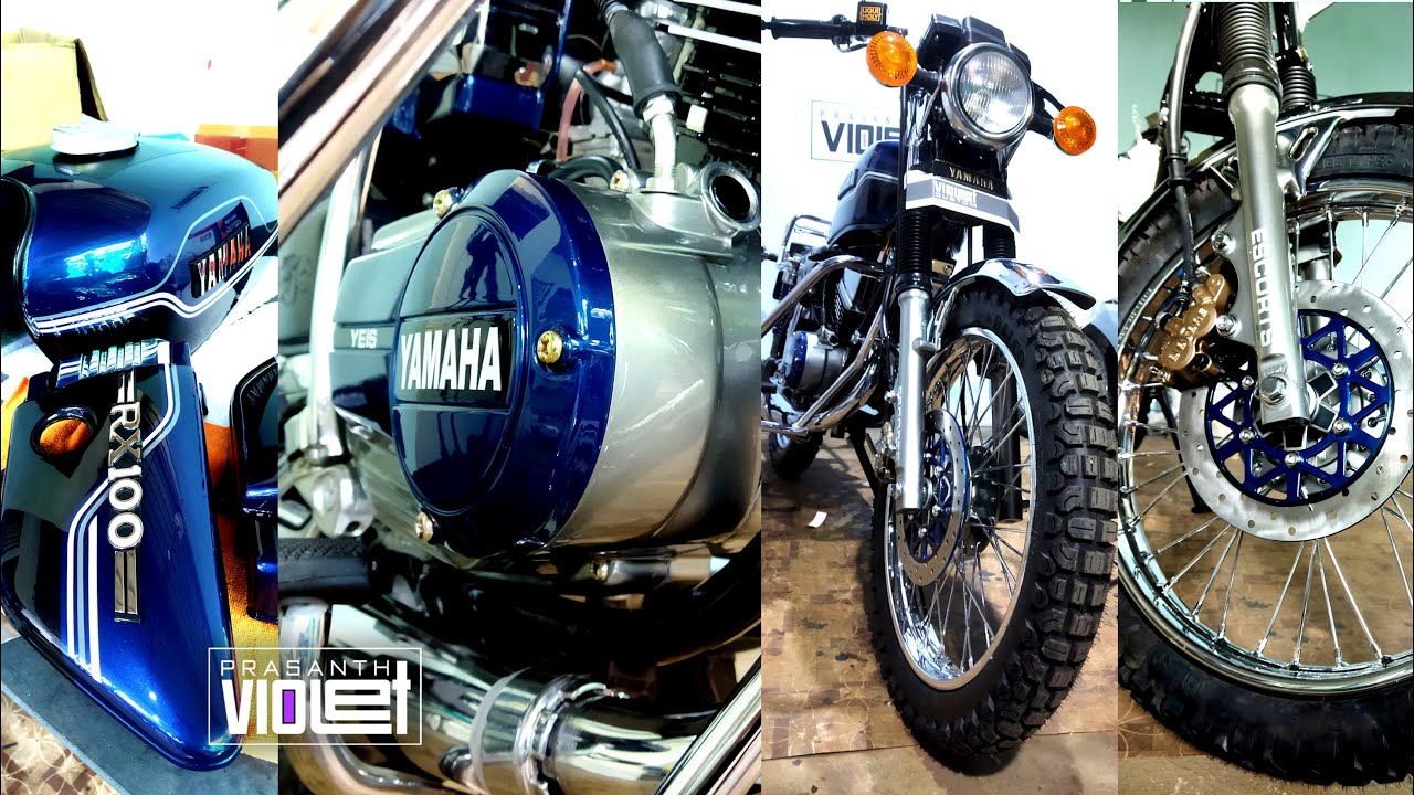 Yamaha RX100 Full Restoration | Prasanth violet - YouTube