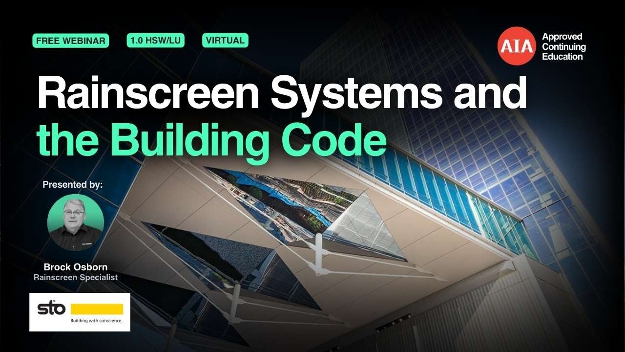 Rainscreen Systems and the Building Code [Webinar] - YouTube