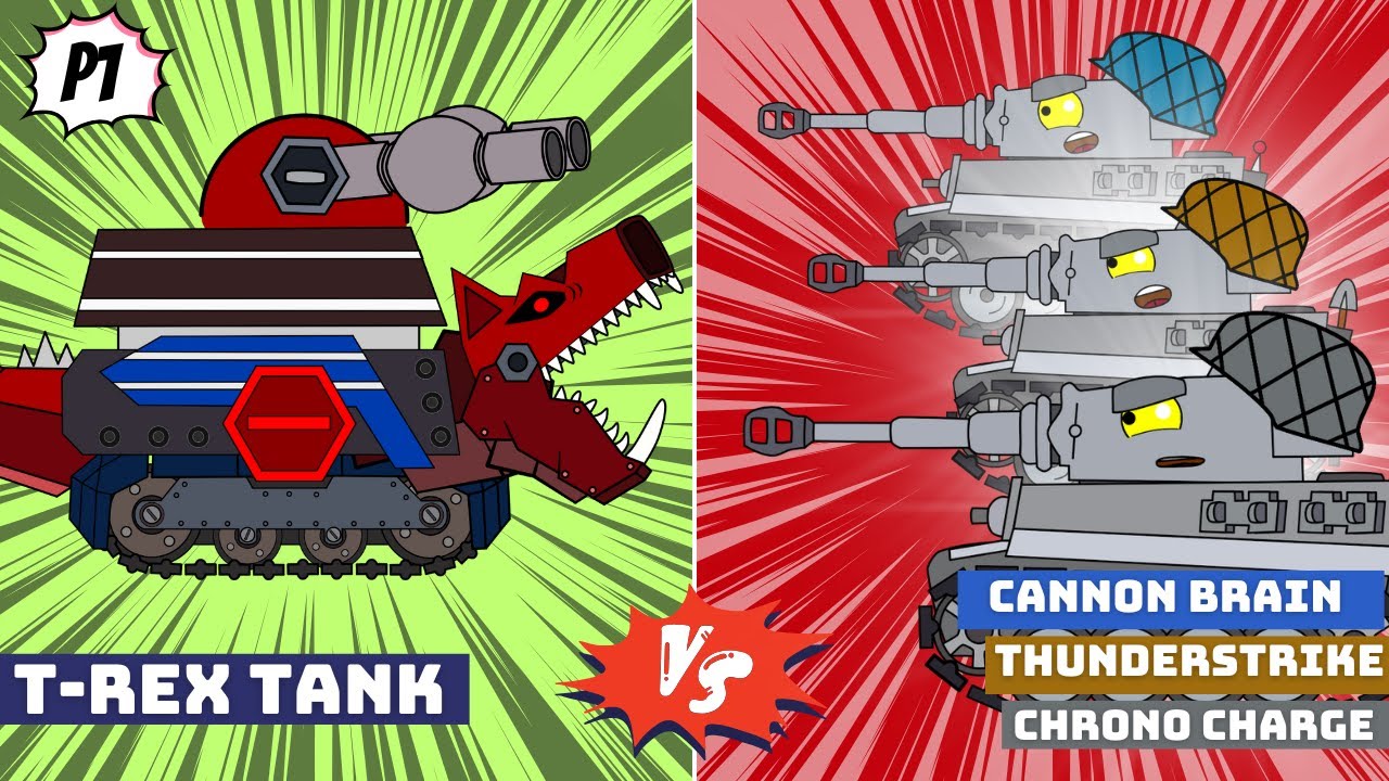 T-Rex Tank vs. The Mighty Trio - Jurassic Tank Showdown (P1) - YouTube