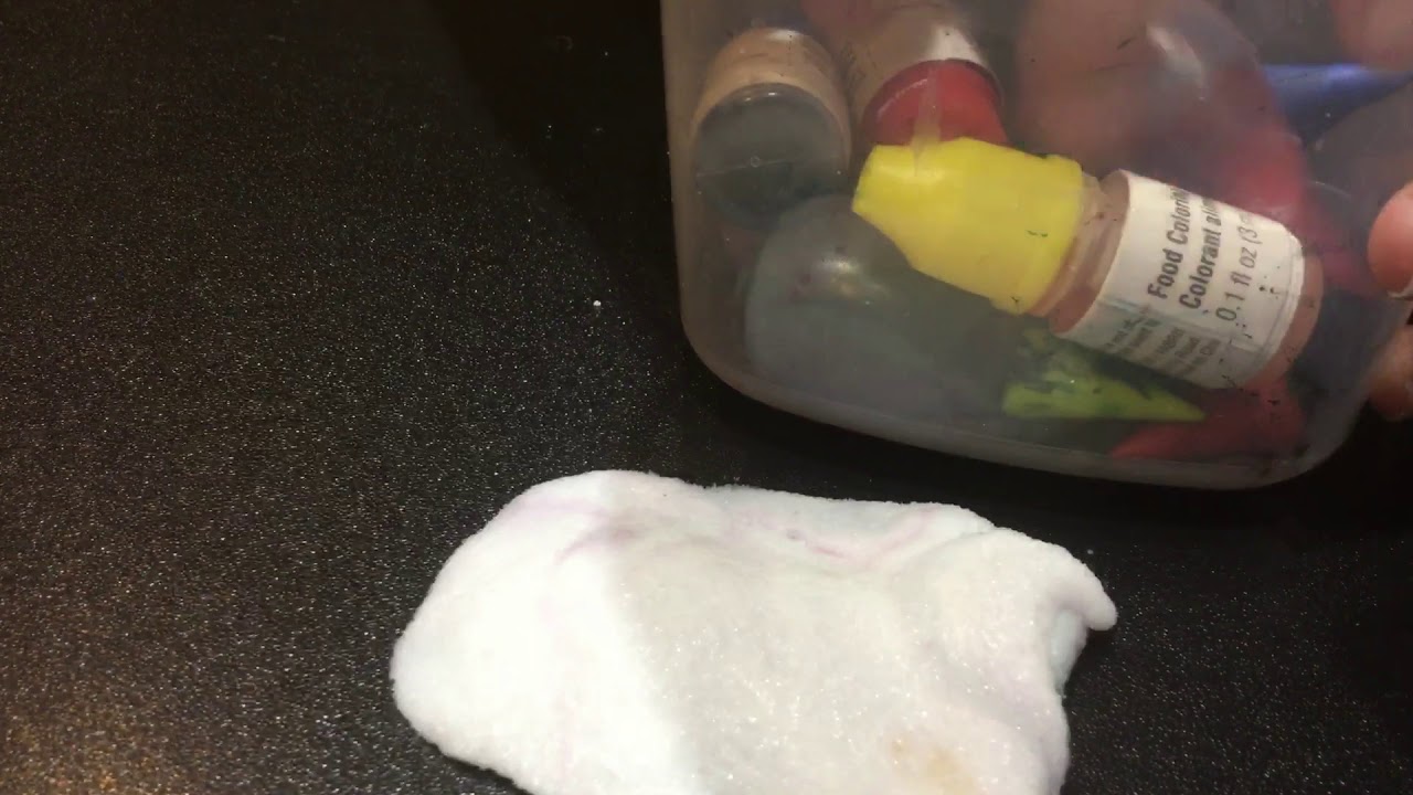 Dying My White Cloud Slime-Part 1 - YouTube
