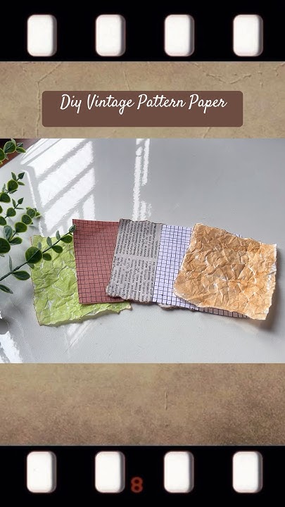 Diy Vintage pattern paper | Journal supplies at home #shorts #shortvideo #trending #viralvideo # ...