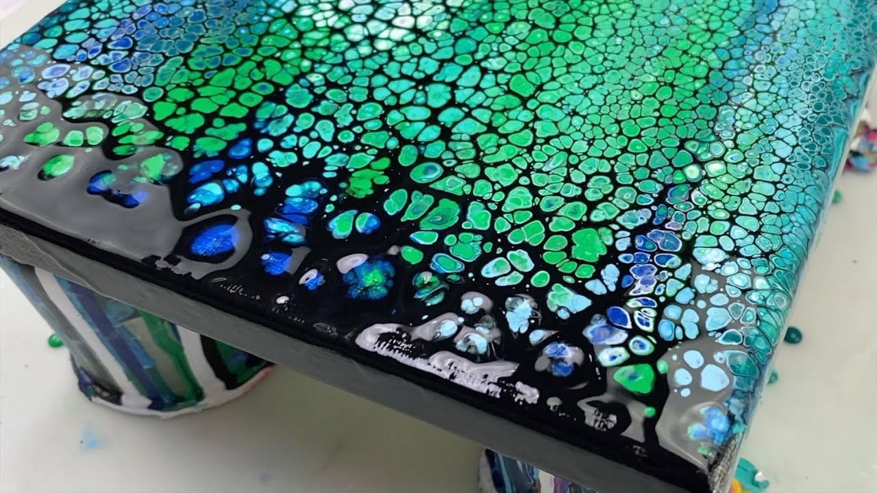 99. EASY ACRYLIC SWIPE | Acrylic Pouring Tutorial - YouTube