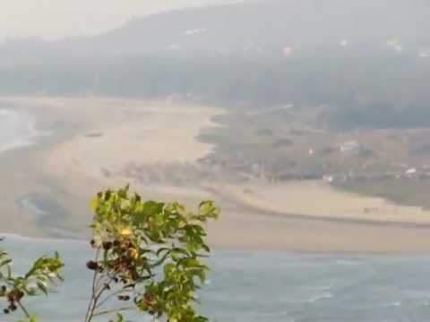 chapora fort sunset - views of siolim and chapora and chapora river ...