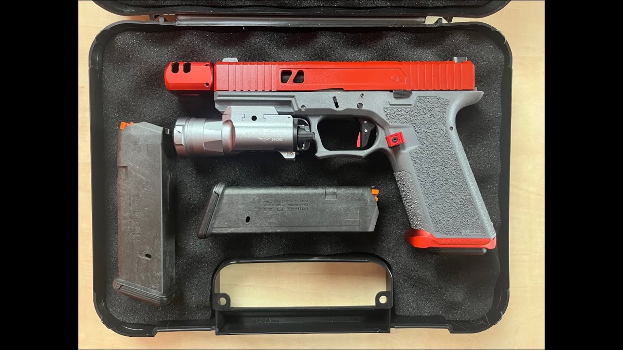 Scarlet/Gray P80 G17 "Race Gun" Build Overview and Range Test - YouTube