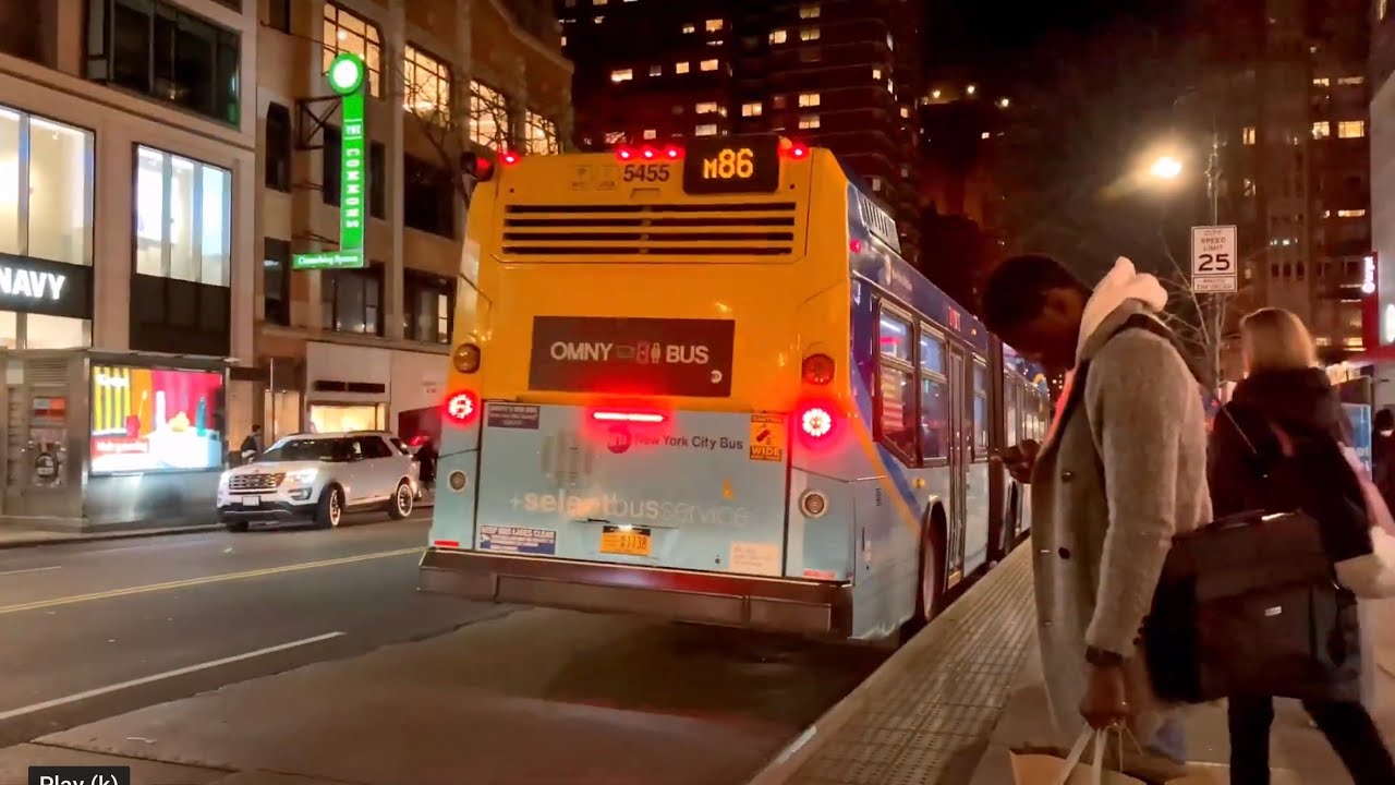 New York City Bus 2017 NovaBus LFS Artic 5455 on M86 Select Bus ...