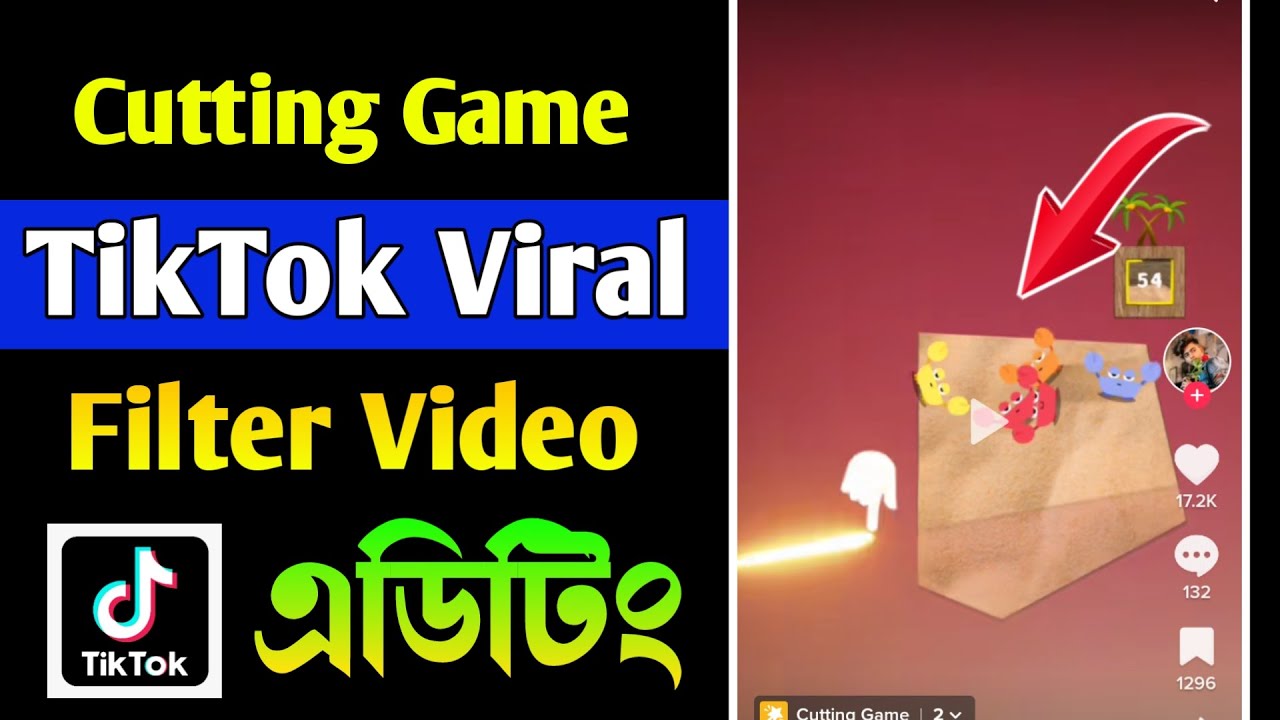Cutting Game New Viral TikTok Filter Video Editing || TikTok Cutting ...