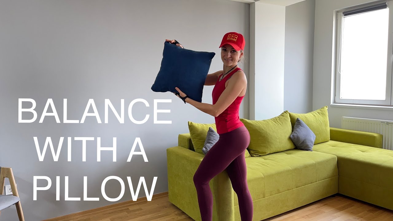 BALANCE WITH A PILLOW || 20 min full body workout - YouTube