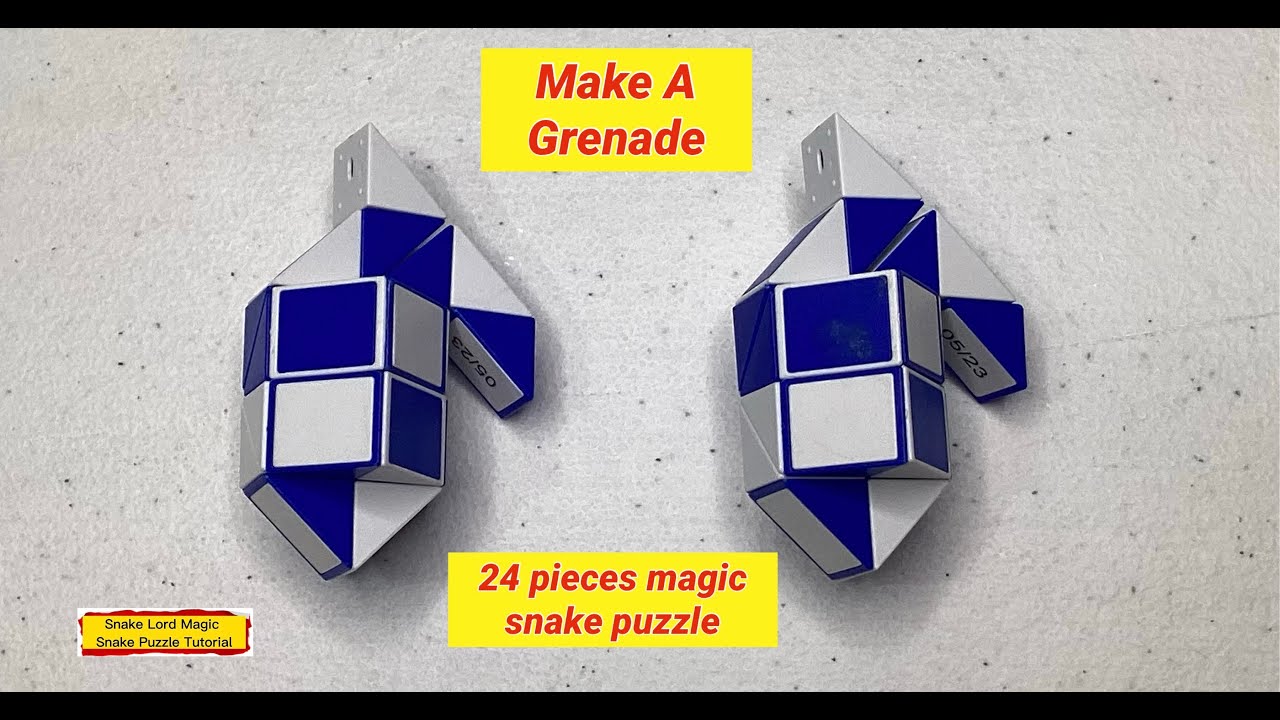 Make A Grenade - 24 Pieces Magic Snake Puzzle # ...