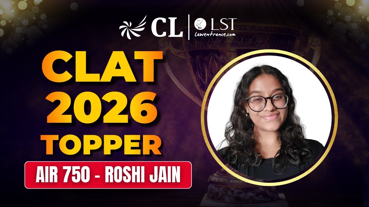 CLAT AIR 750 Roshi Jain’s Topper Journey & Toppers Speak | CLAT Results ...