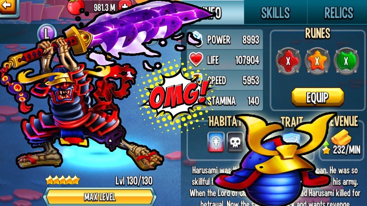 🔴Monster Legends - Harusami level 130 vs Igursus level 130 review ...