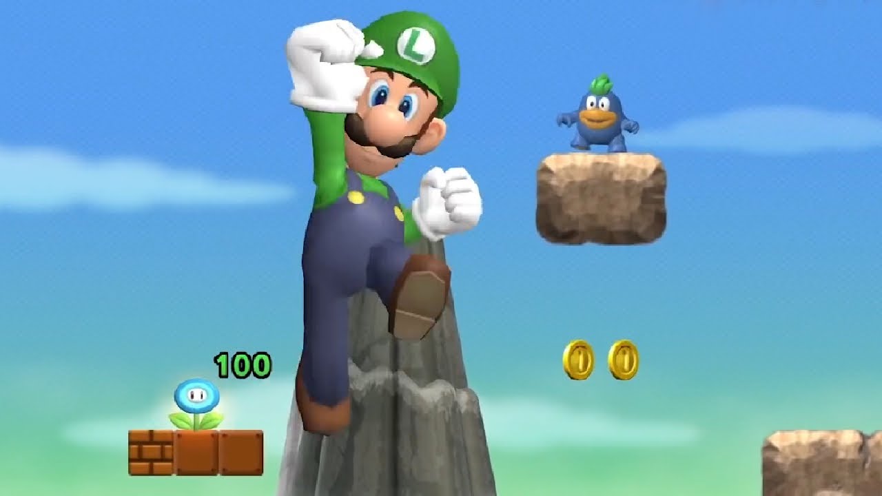 Giant New Super Mario Bros. Wii Luigi - Walkthrough - #05 - YouTube
