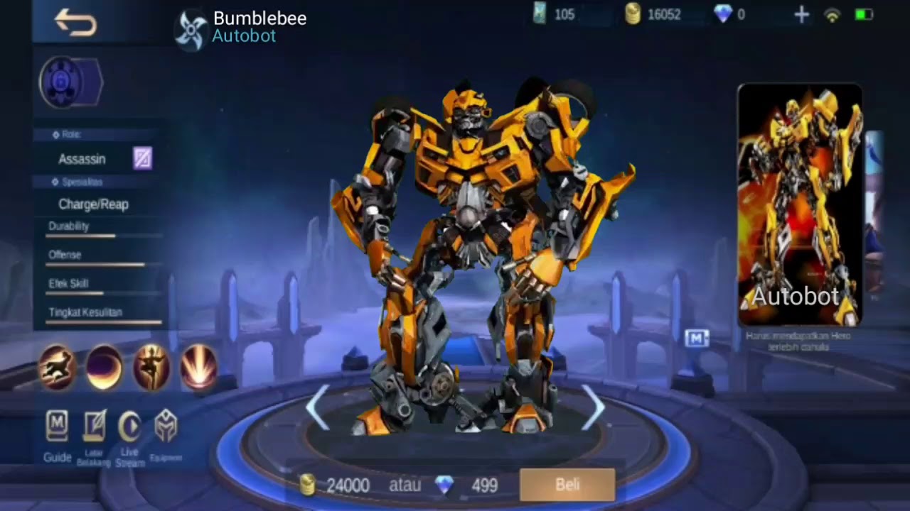 Bumblebee Mobile Legend - YouTube