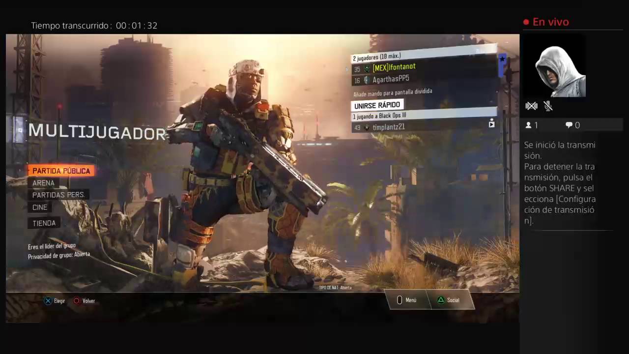 Transmisión de PS4 de Carlos Duty 3 con pepe - YouTube