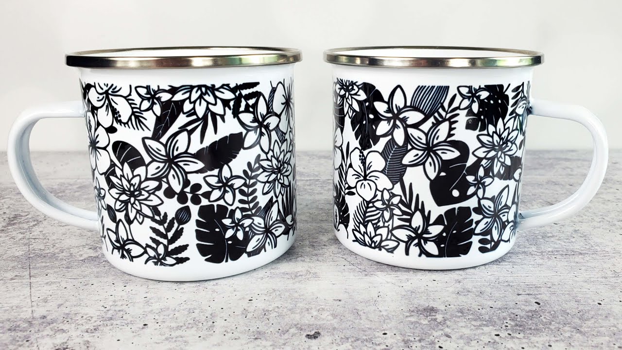 How to Sublimate Enamel Camping Mugs - YouTube
