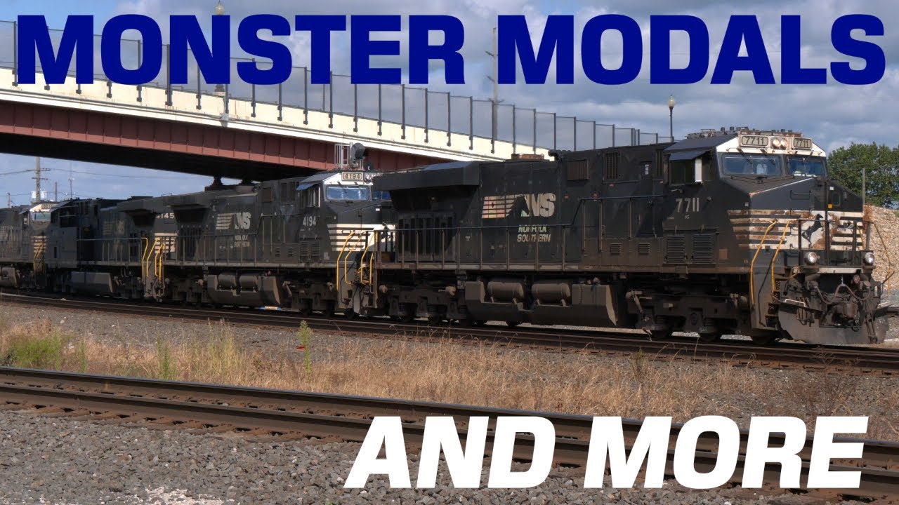 MONSTER-size Norfolk Southern intermodals and MORE - YouTube