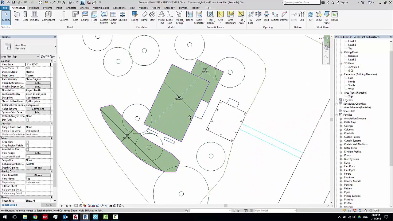 create area and custom area type for color schemes - YouTube