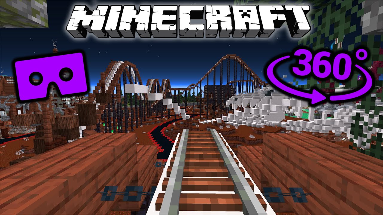🎢Ghost Roller Coaster - 360° Video(Minecraft VR) - YouTube