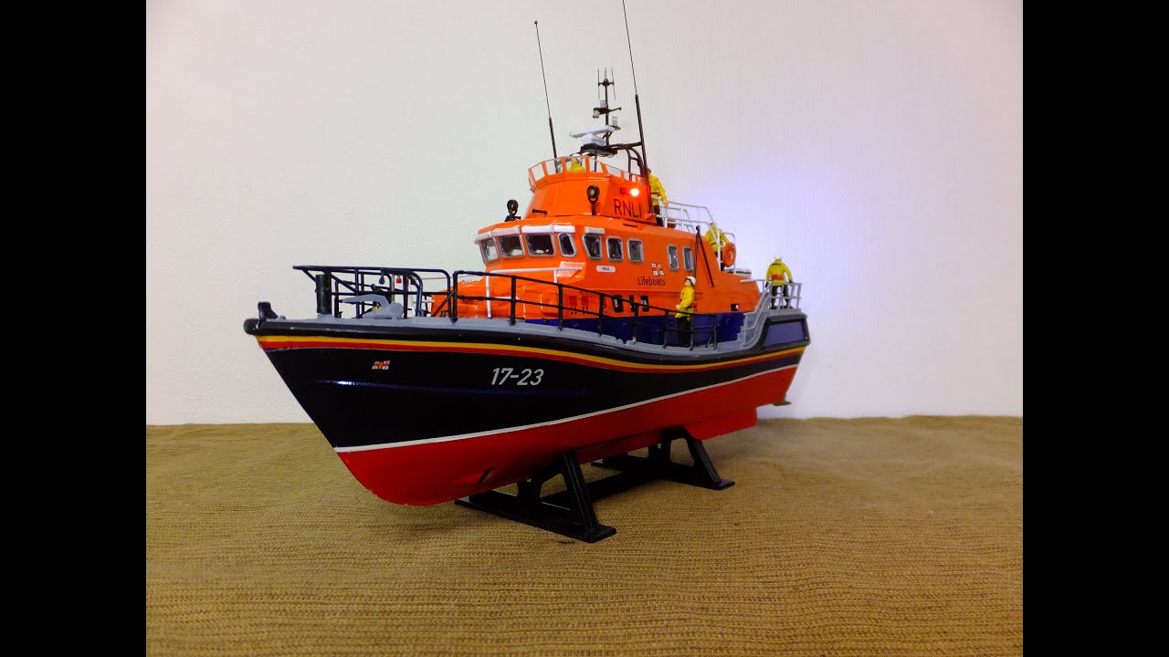 RNLI lifeboat 1/72 scale model RC convert project - YouTube