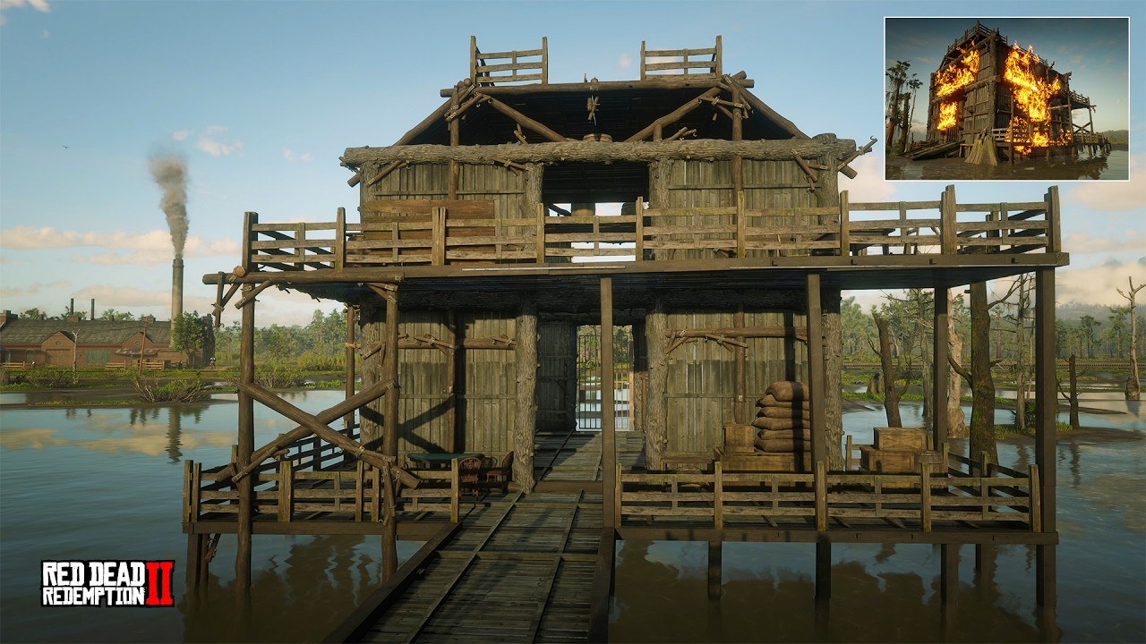 Lannahechee River Destructible Warehouse | RDR2 - YouTube