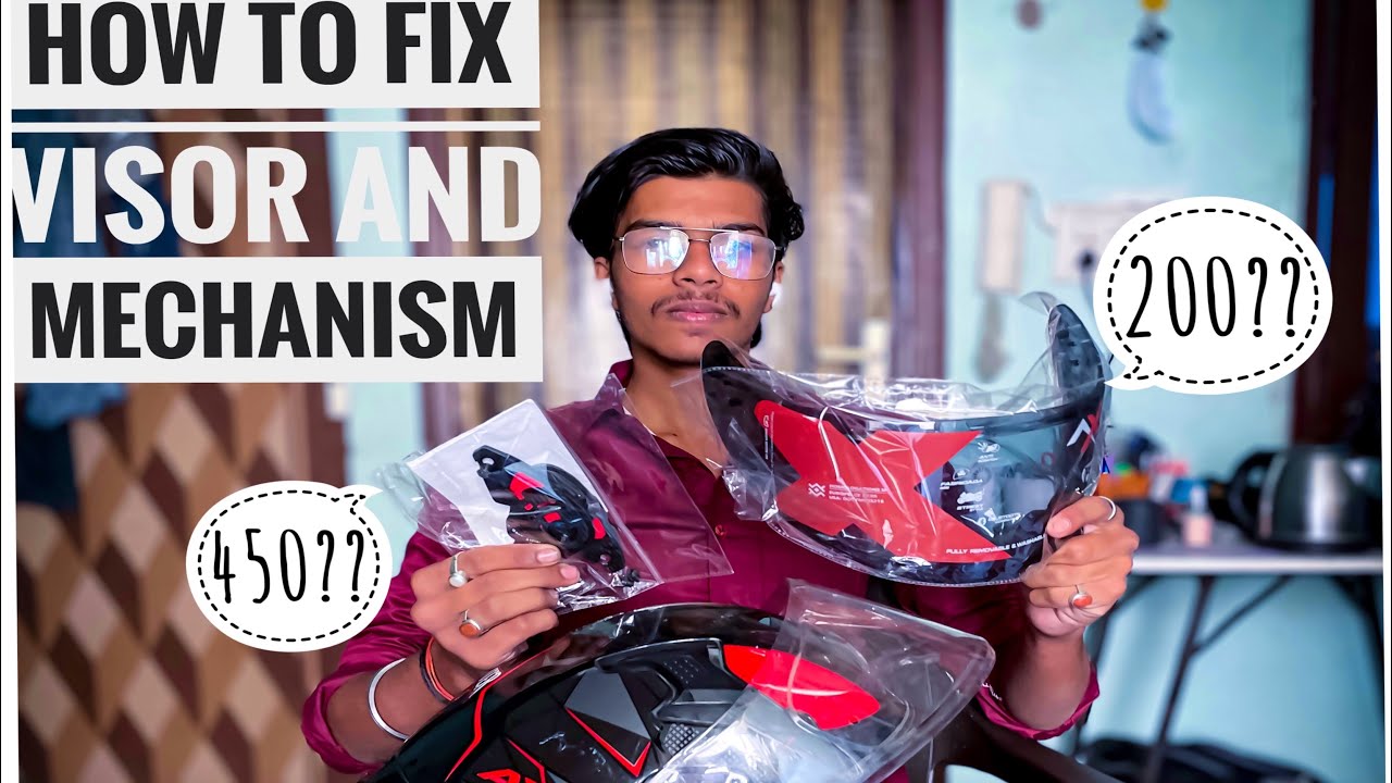 HOW TO FIX A SMOKE VISOR AND OUTER VISOR MECHANISM//axor apex hunter addition//@sujalverma - YouTube