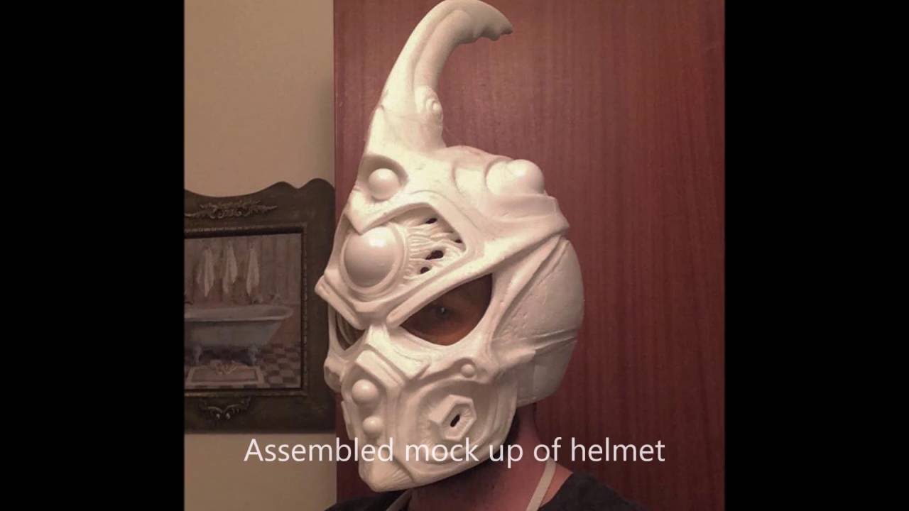 Making a Guyver Helmet! Part 3 - YouTube