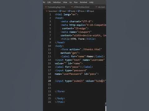 HTML form | Form tag | Web development Series | HTML, CSS and JavaScript - YouTube