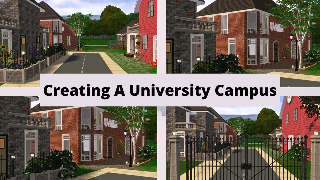 Sims 2 Speed Build- University College Campus Accommodation (No ...