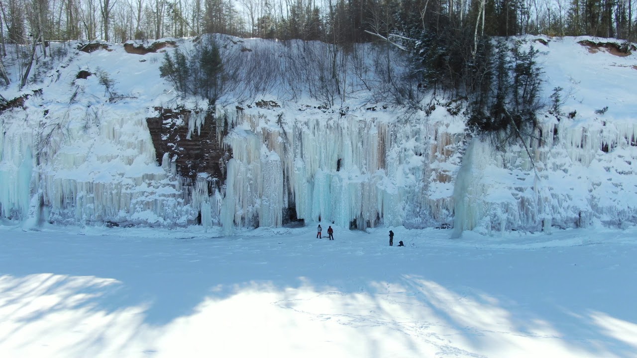 Ice Climbing at Red Ridge - Near Houghton, MI - YouTube