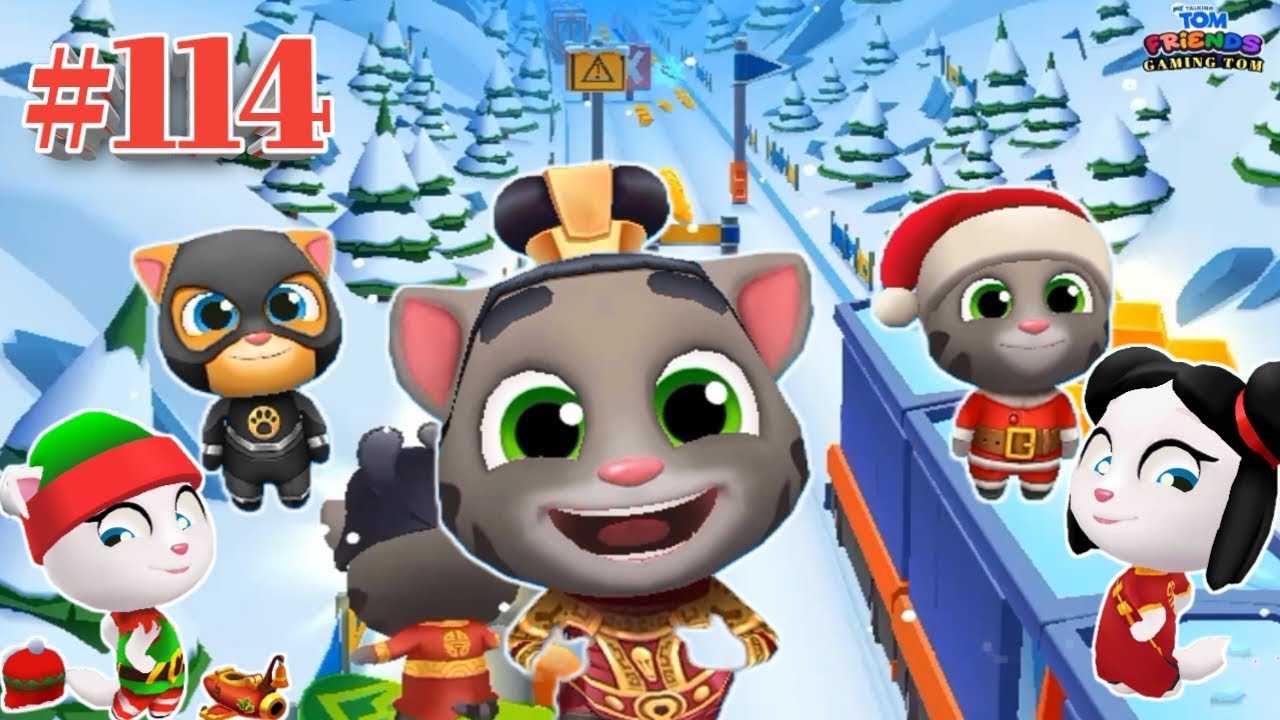 Talking Tom gold run Christmas Winter Wonders | Unlocked all carecter ...