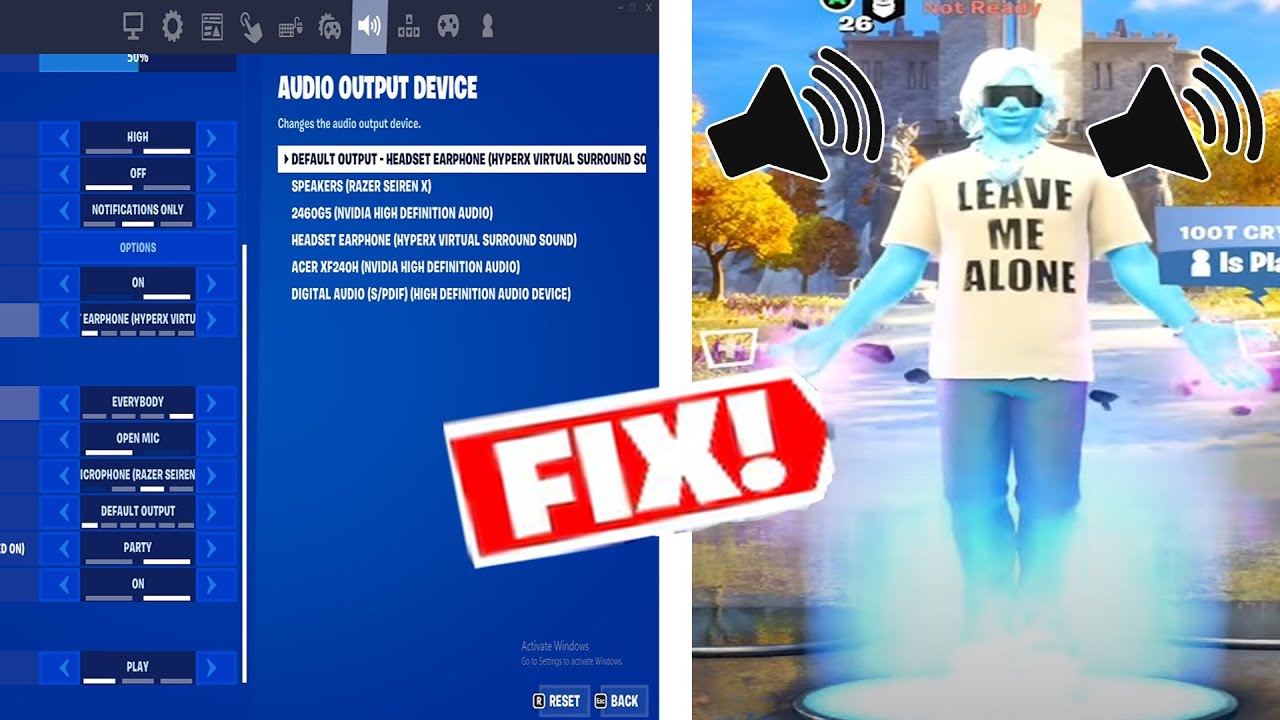 HOW TO FIX GAME CHAT AUDIO IN FORTNITE CHAPTER 4! (Voice Chat Not ...