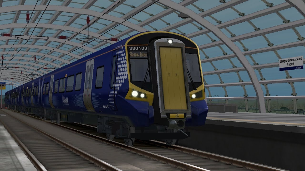 Train Simulator 2018 - Class 380 - Airport rounder - YouTube