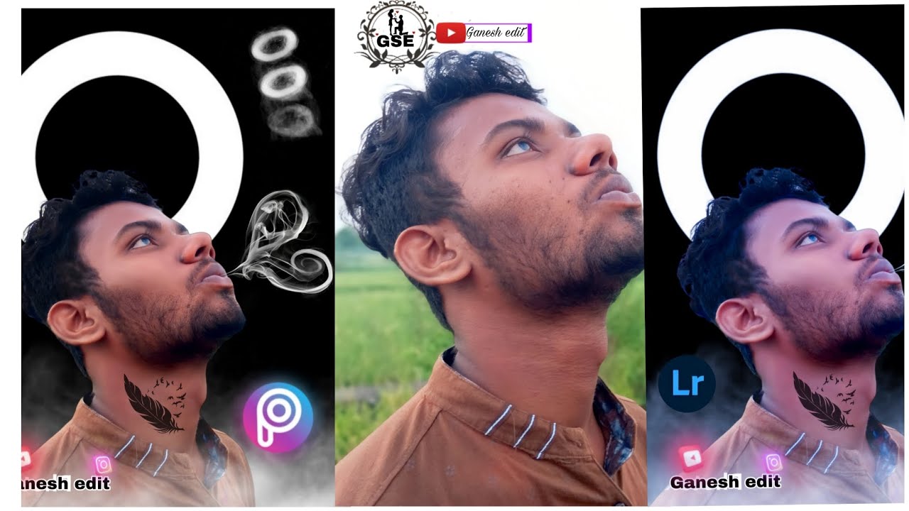 Picsart smock photo editing ||new trending smoking photo editing bg ...