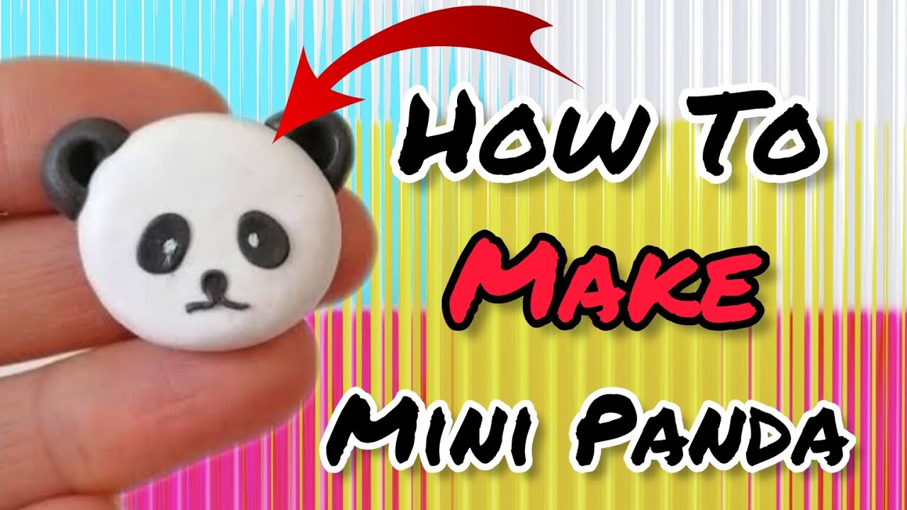 Panda Face With Clay | Easy Clay Animal For Beginner | Air Dry Clay ...
