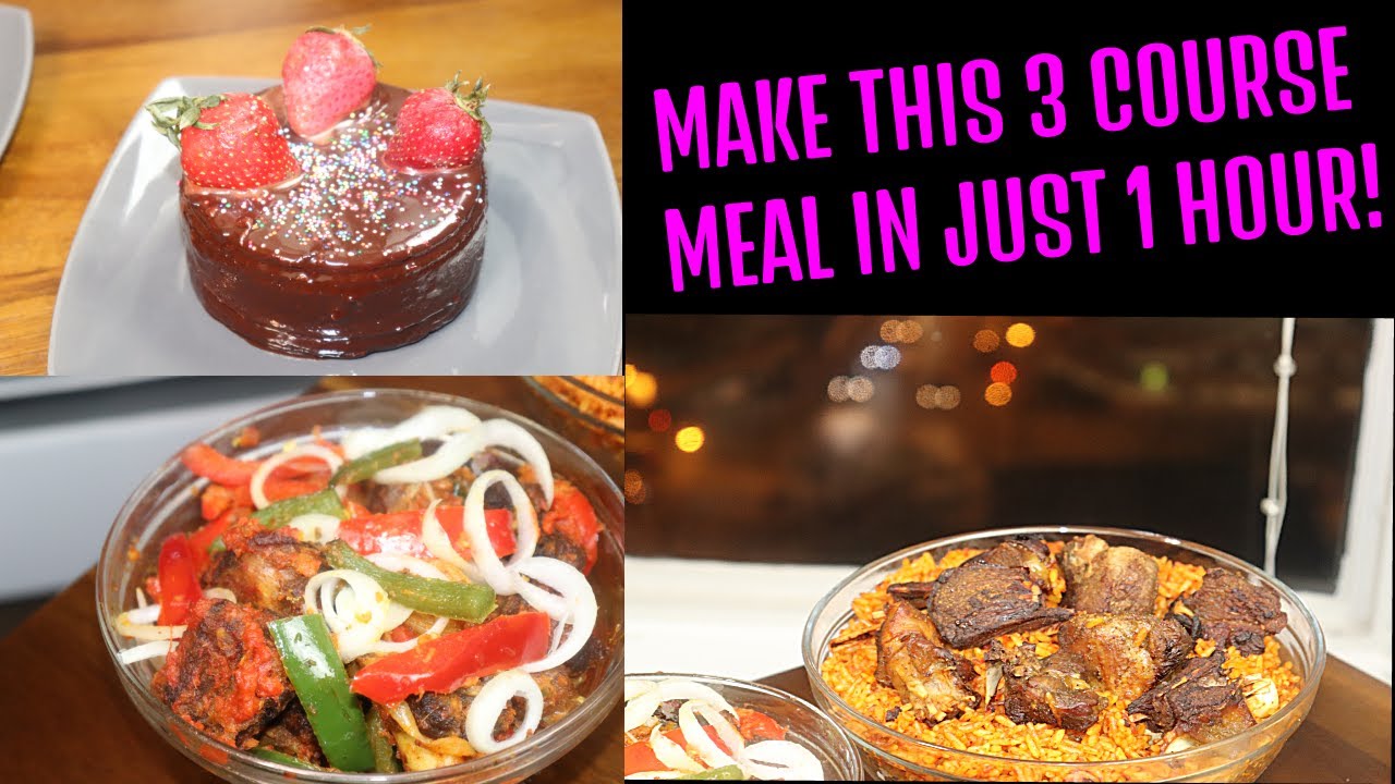 How to make a 3-course meal in just one hour + College Story - YouTube