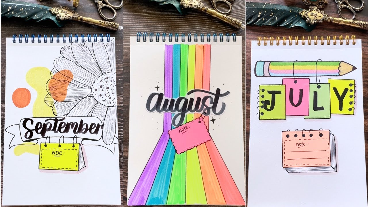 Monthly Cover Pages: Inspiration for Designing Your Year Ahead - YouTube