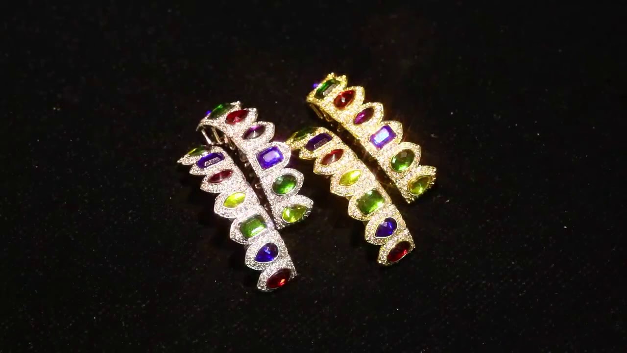 Micro Paved Gem Grillz - YouTube