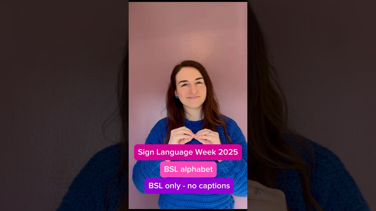 How to sign the alphabet in British Sign Language 🙌🏻 BSL only no ...