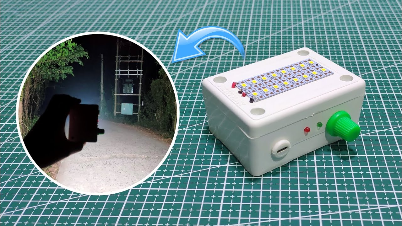 How To Make Super Bright Emergency Light - YouTube