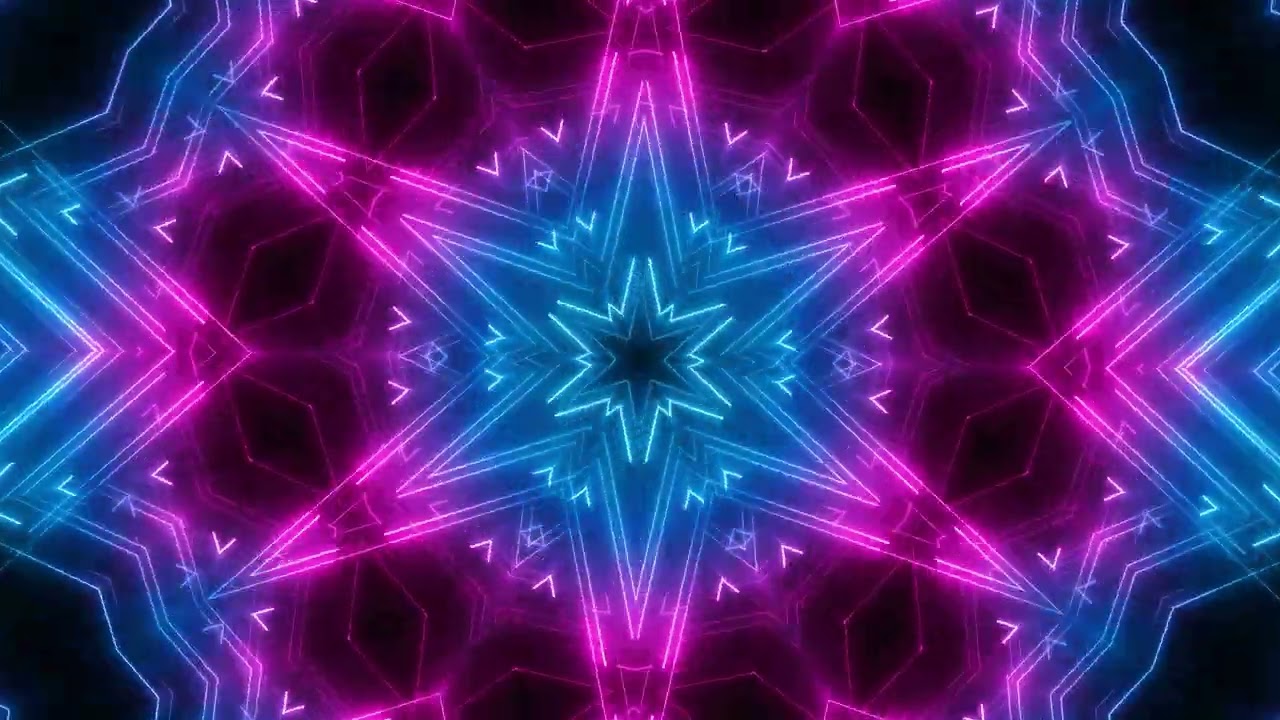 4K Neon Multicolored lines Background Animation 18 - YouTube