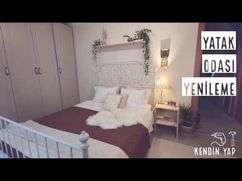 Oda Turu , Yatak Odası Yenileme & Bauhaus Alışverişi // Kendin Yap / DIY Room makeover!