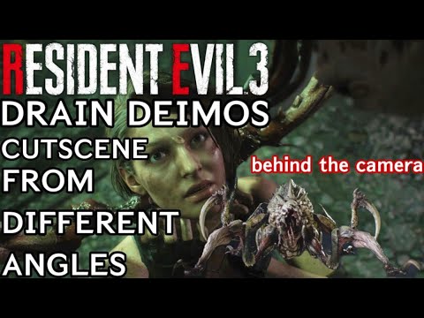 Resident Evil 3 Remake DRAIN DEIMOS CUTSCENE scene from DIFFERENT ...