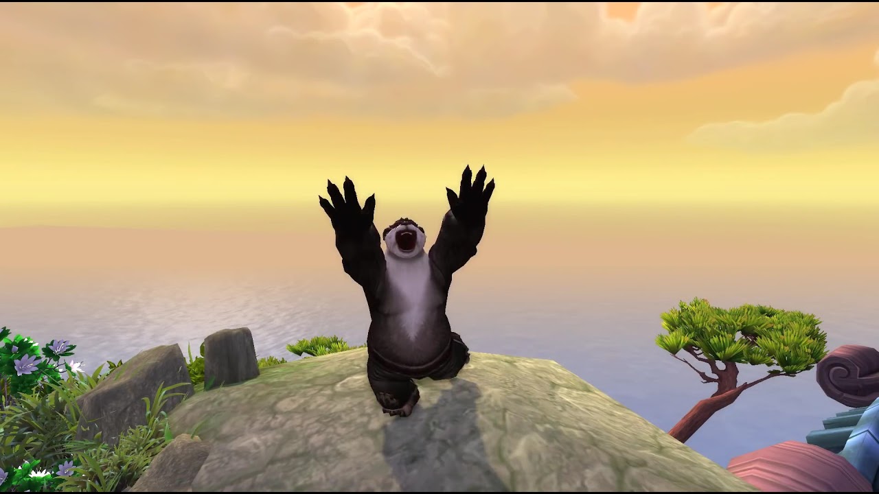 Male Pandaren Dance (with music) - [MoP BETA] - YouTube