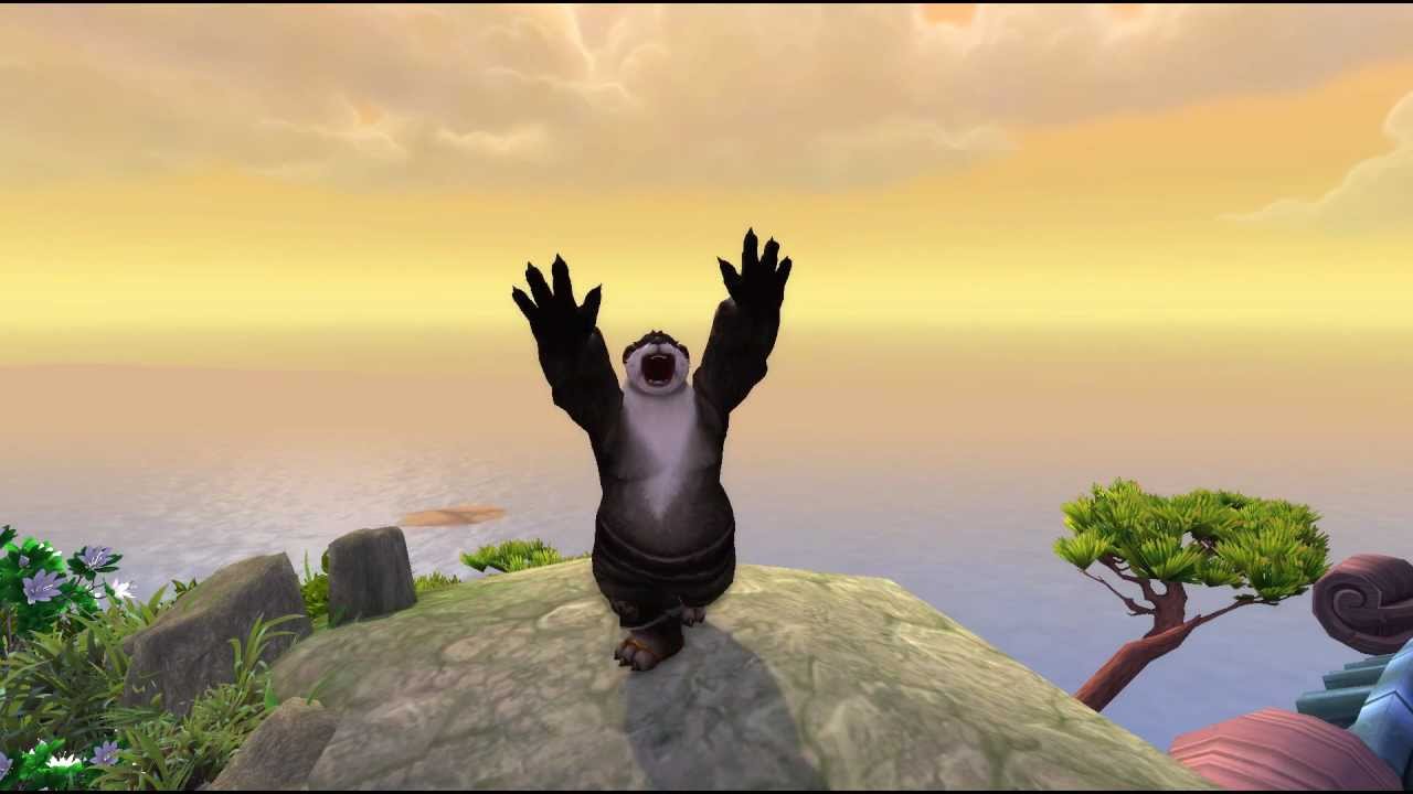 Male Pandaren Dance (with music) - [MoP BETA] - YouTube