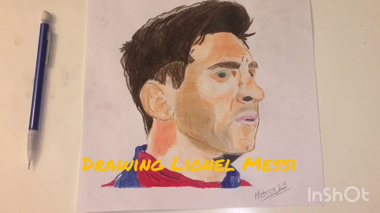 ️ Drawing Lionel Messi(Time-Lapse) || Colored Pencil Drawing - YouTube
