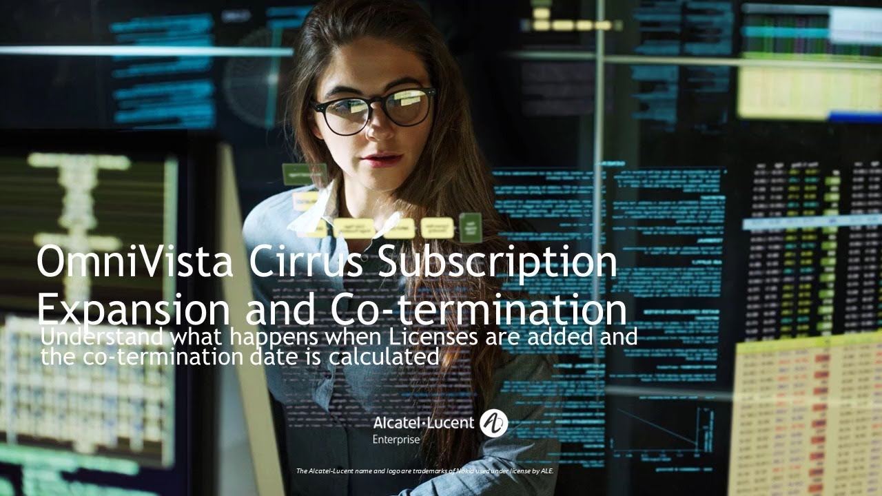 OmniVista Cirrus - Subscription expansion and co-termination - YouTube