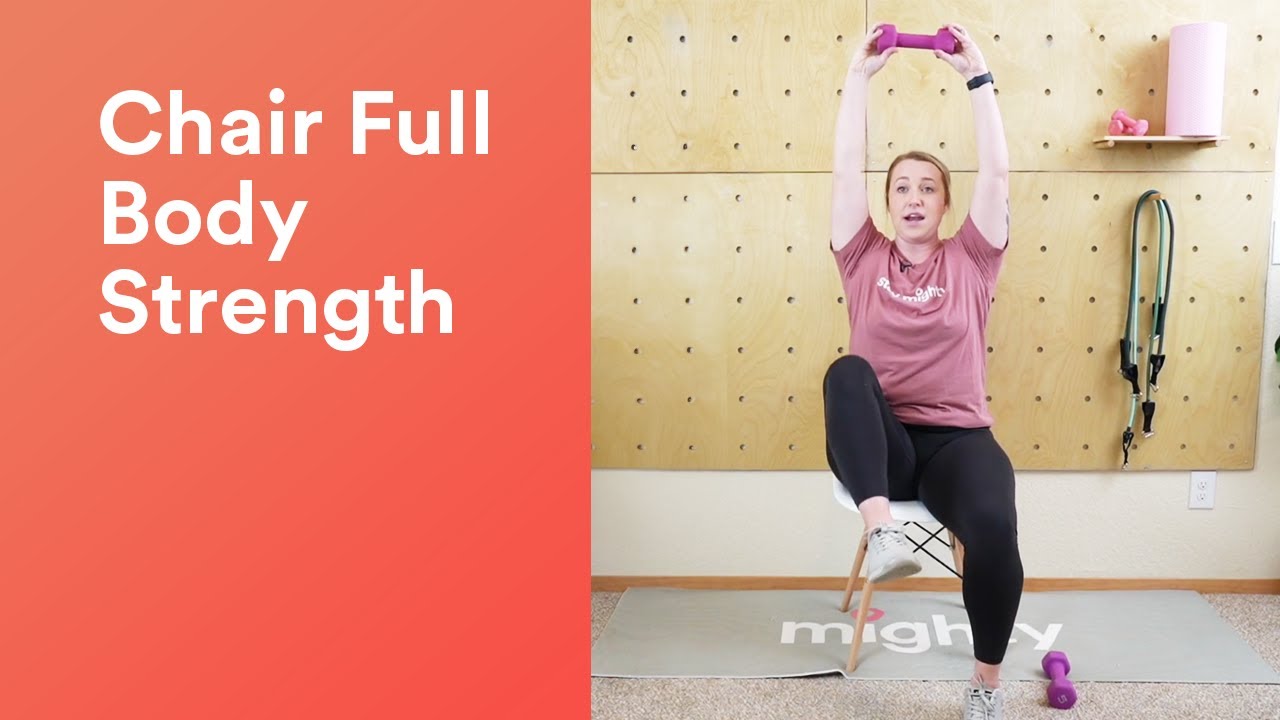 Chair Exercises for Weight Loss - Full Body Strength and Cardio - YouTube