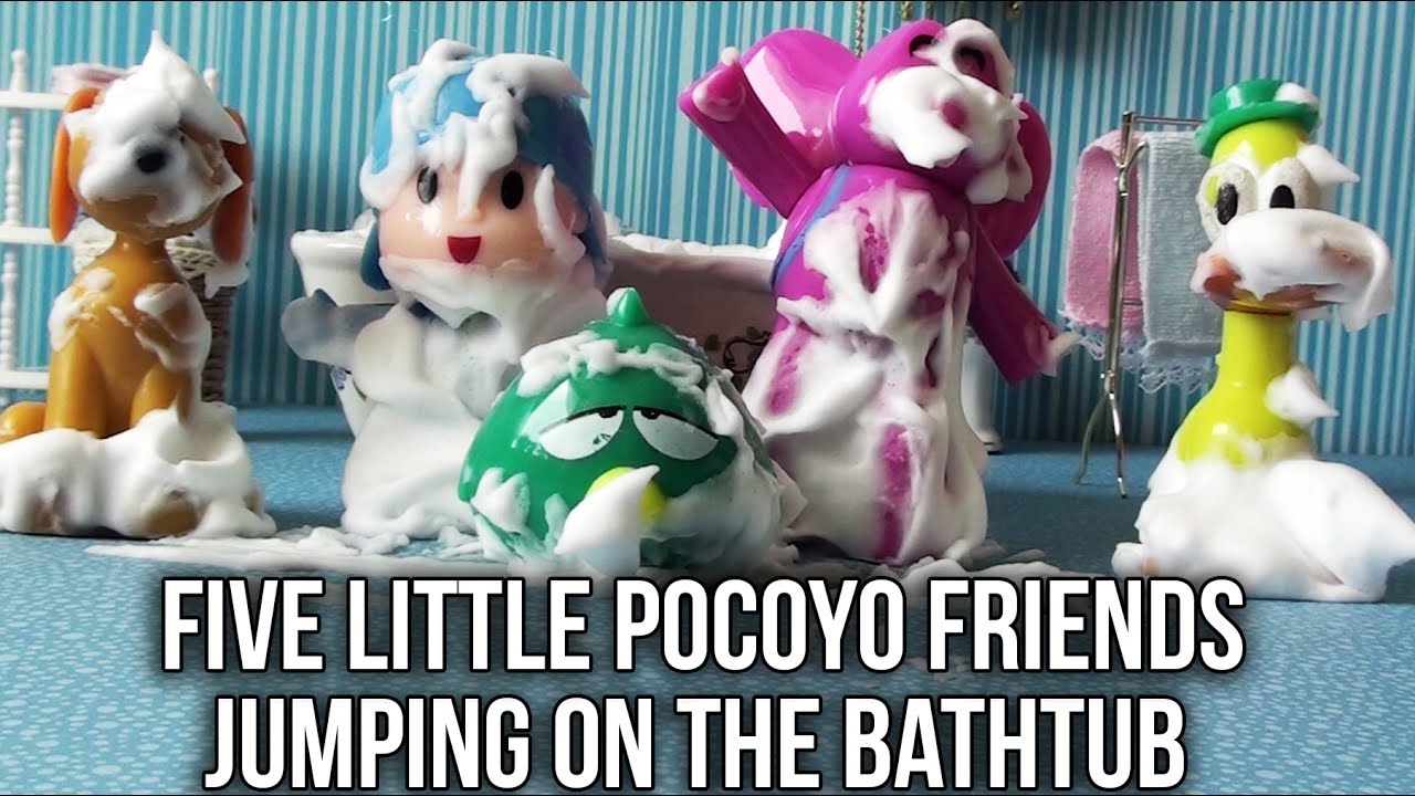 Five Little Pocoyo Jumping On the Bathtub #3 | Five Little Monkeys ...