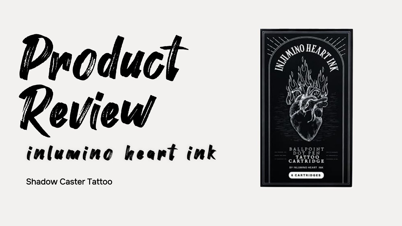 Inlumino Heart Ink | Ballpoint Tattoo Ink Pen Cartridge - YouTube