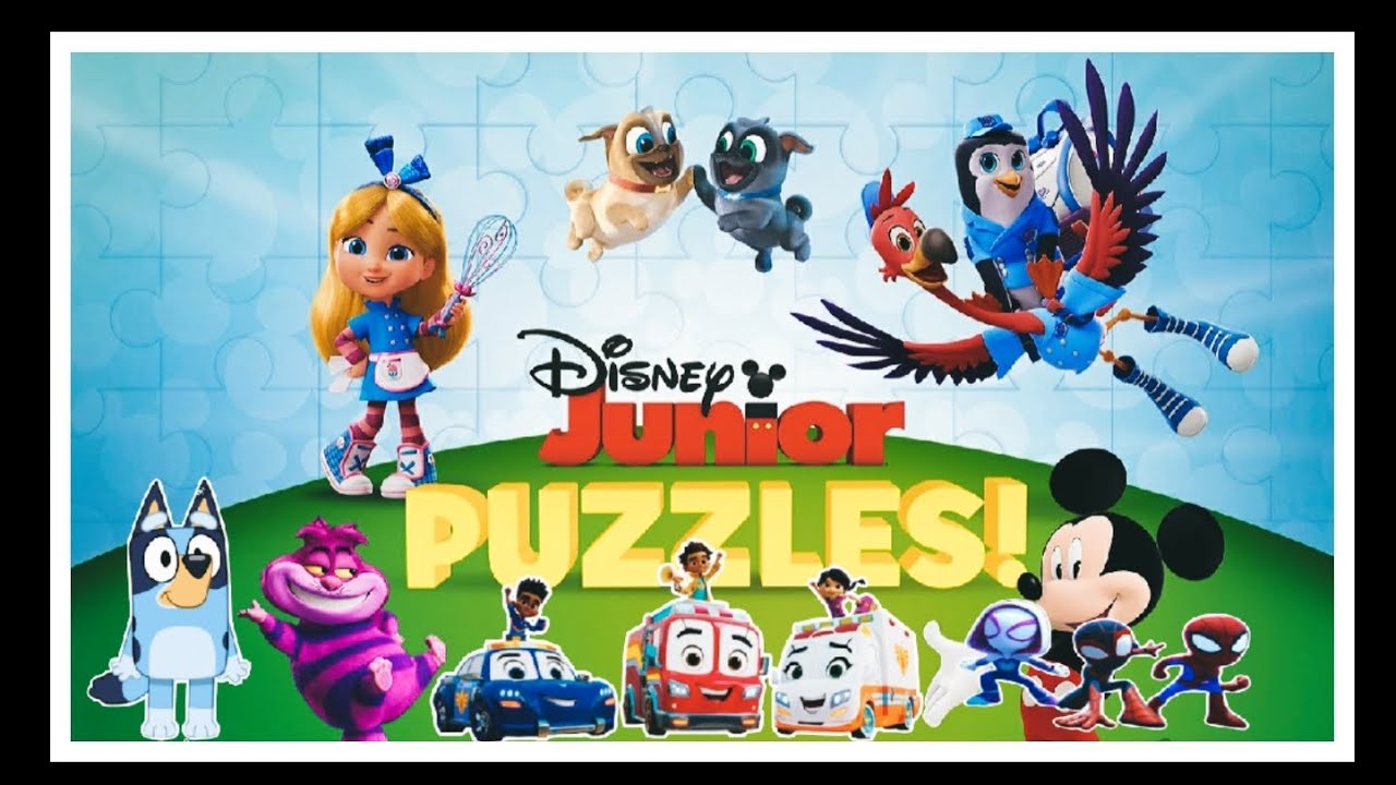 Disney Junior PUZZLES! | Firebuds | Bluey | Spidey and his Amazing ...