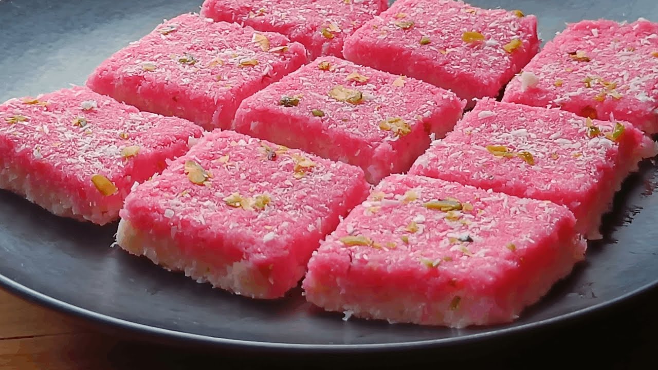 Coconut Barfi in 10 Minutes | Easy Indian Sweet Recipe | Quick & Simple ...